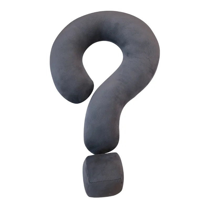 Funny Question Mark Shaped Travel Neck Pillows, 21.7"